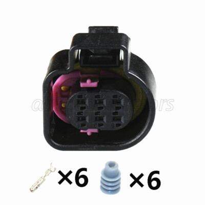 For VW Audi Bosch 6 Pin Oxygen Sensor Ignition Connector Female Plug ...