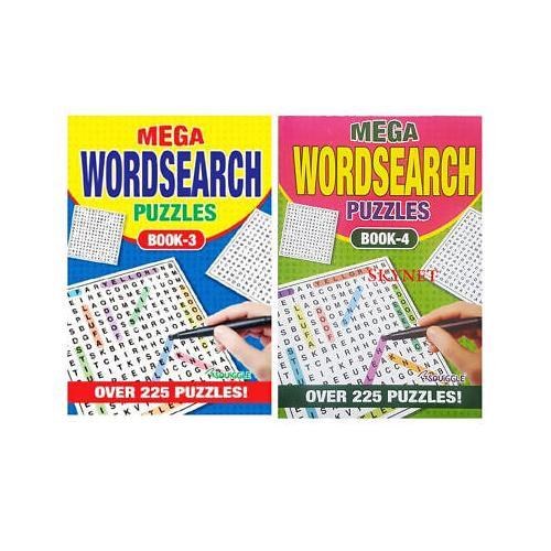 2 x A5 Mega WordSearch Puzzle Books 450 Puzzles Pages Super Trivia Book 1-4 | eBay
