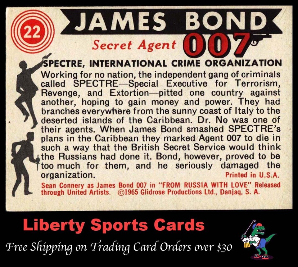 1965 Philadelphia Spectre, International Crime #22 James Bond Secret ...