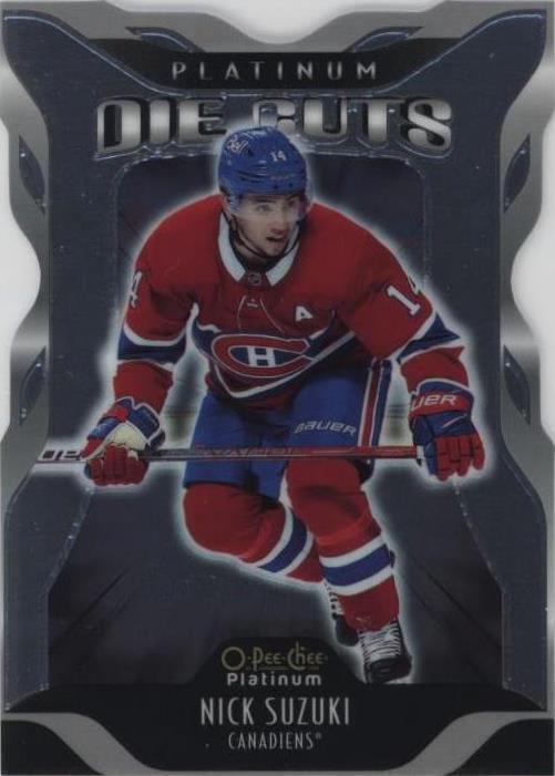 2021-22 O-Pee-Chee Platinum - Platinum Die Cuts Nick Suzuki #DC-17 for ...