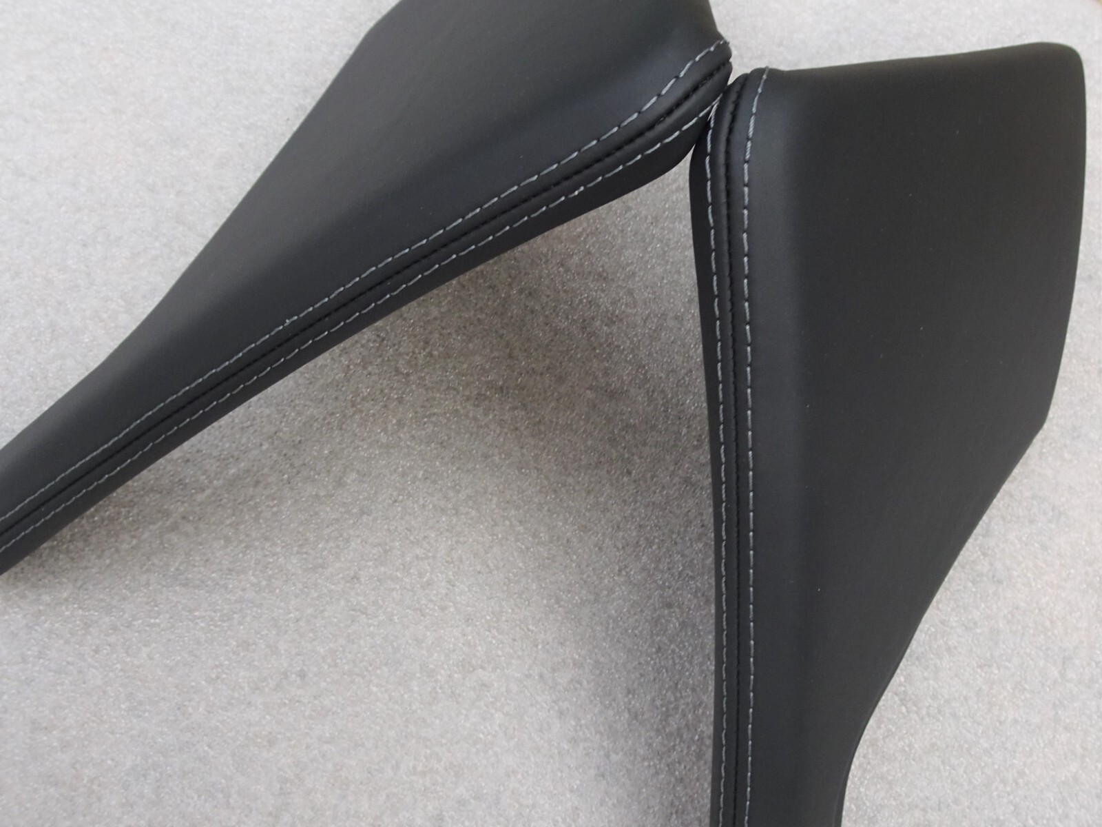 PORSCHE 997 GT 3 TURBO CUSTOM BLK LEATHER SILVER STITCHING CENTER DASH ...