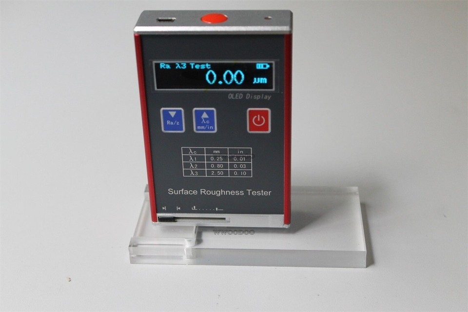 YRT100 Digital Surface Roughness Tester Meter Measurement Range New Ra ...