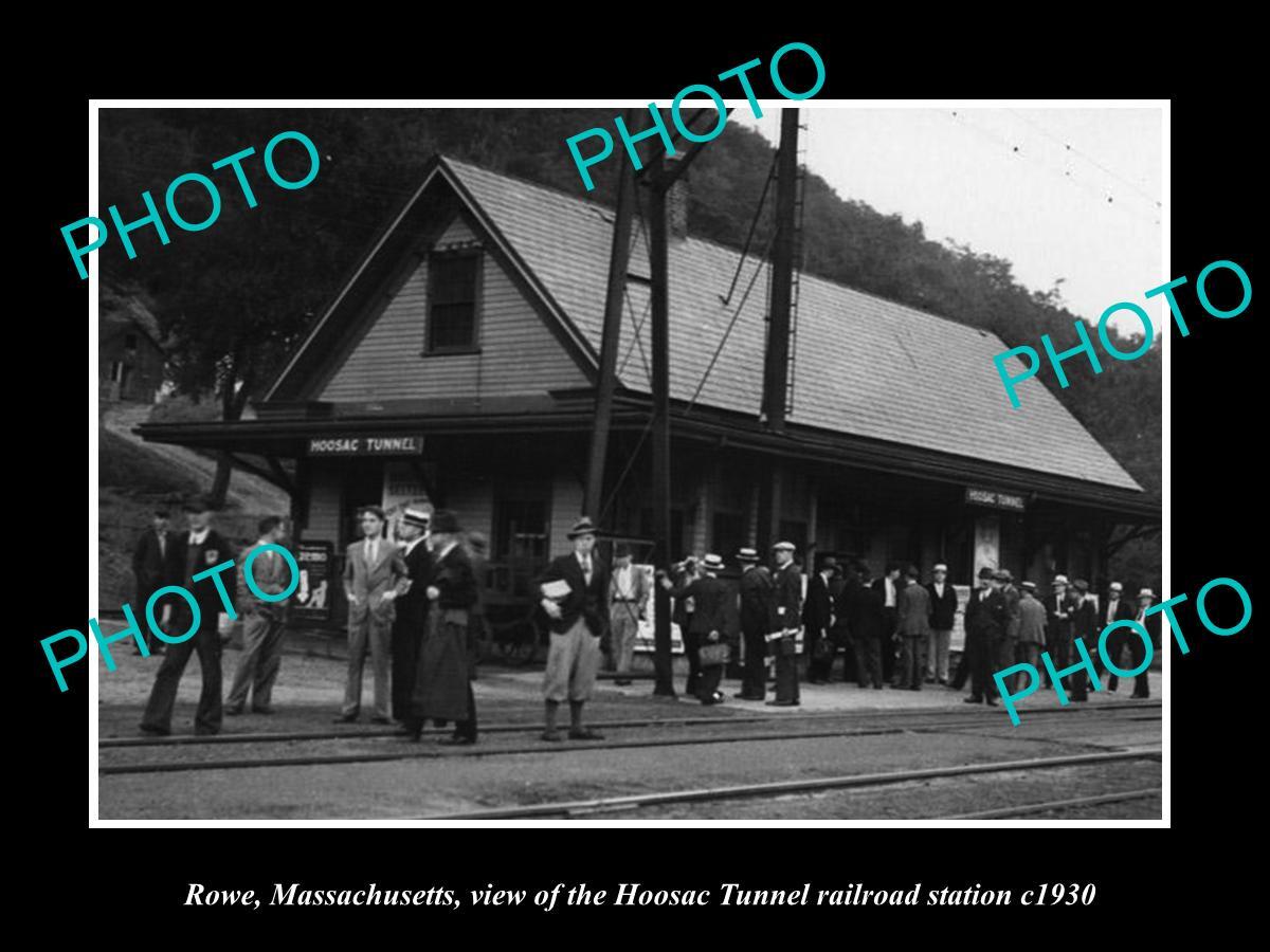 OLD HISTORIC PHOTO OF ROWE MASSACHUSETTS HOOSAC TUNNELL RAILROAD ...