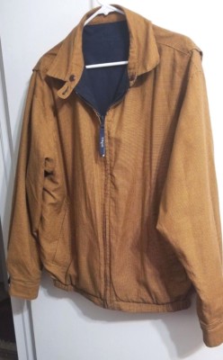 E. Magrath Golf Jacket Long Sleeve Gold Checked Size L | eBay
