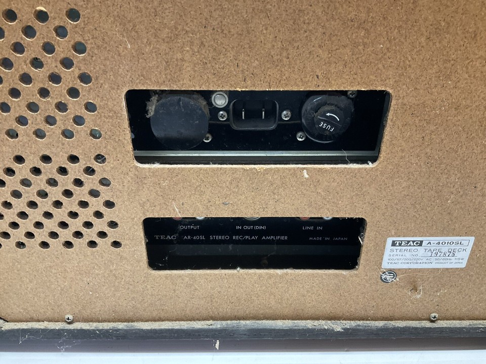 Teac A-4010SL Stereo Reel to Reel Recorder W/ Power cable - UNTESTED ...