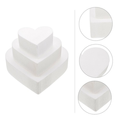 3pcs cake flour polystyrene cake foam cake forms Cake Shape Model | eBay