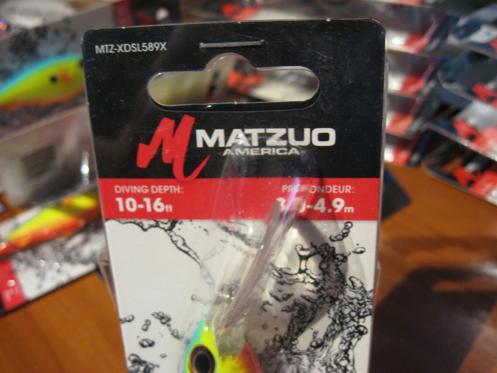 Matzuo Large Eye Shad 3" Fishing Lure Dives 10-16' Parrot Color | eBay