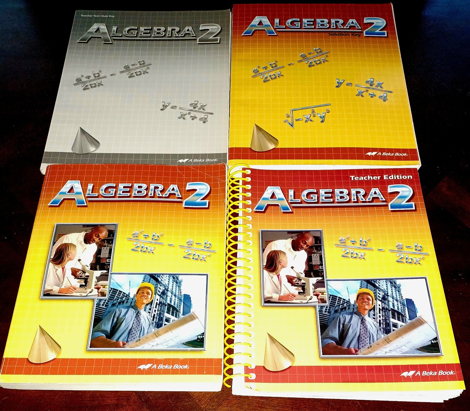 Lot of ABeka 10th Grade books Algebra 2 Teacher Student Set Solution ...