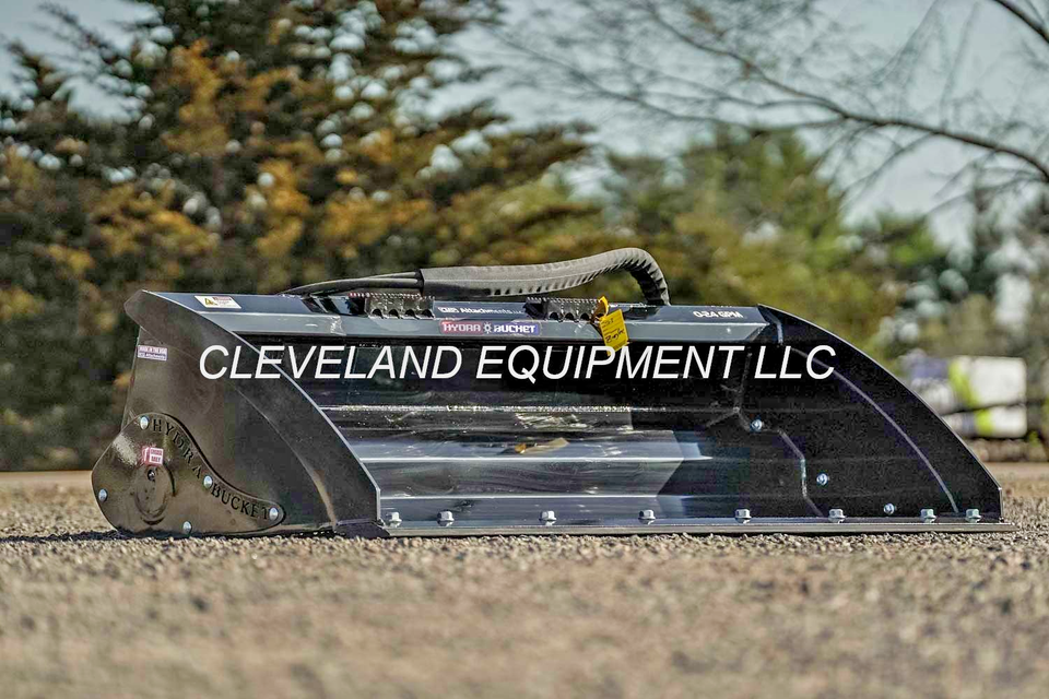 72" CMP HYDRA BUCKET SKID STEER LOADER ATTACHMENT Power Rake Soil ...