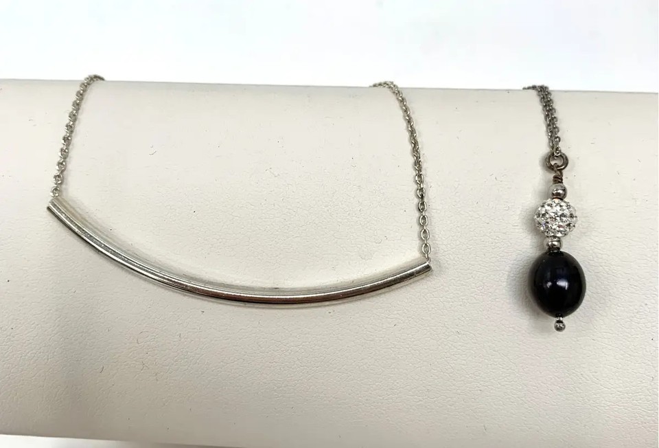Sterling Silver 925 Jewellery Set: Necklace &Earrings - inc Next Set ...