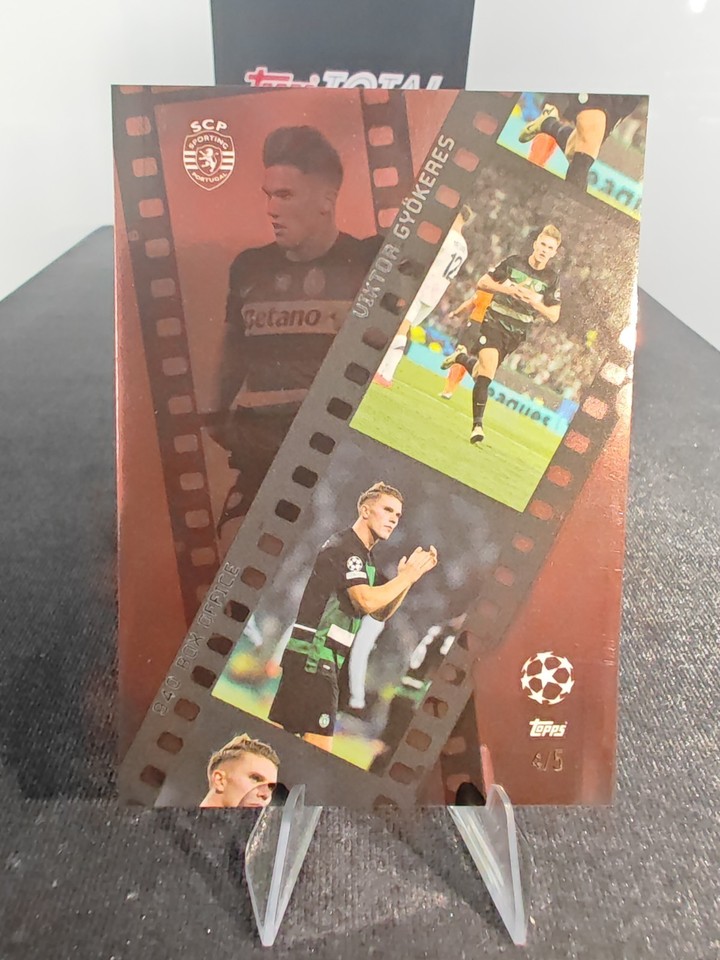Topps Viktor Gyökeres Red /5 Sporting Total Football Box Office ...