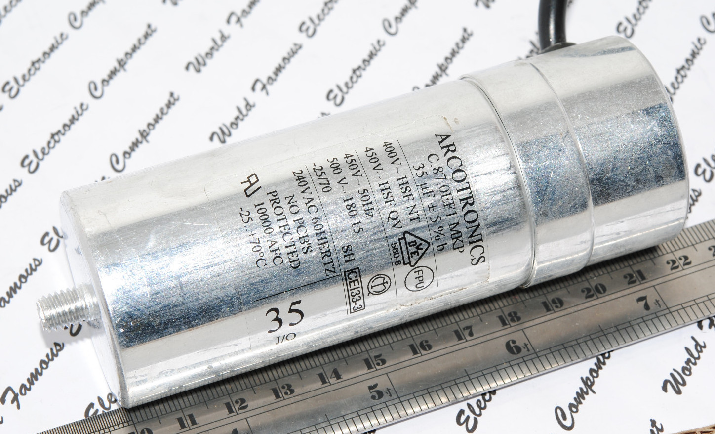 1pcs - ARCOTRONICS 35uF 450V (50Hz) 500V (180/15) 5% Capacitor-C.87 ...