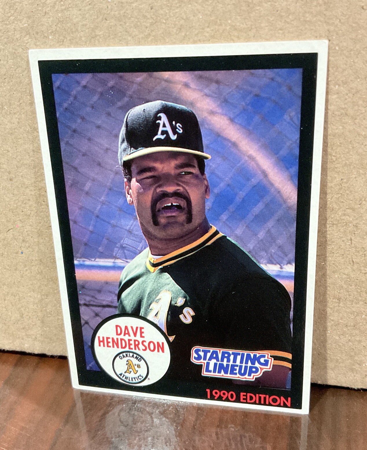 DAVE HENDERSON 1990 KENNER STARTING LINEUP CARD - OAKLAND ATHLETICS | eBay