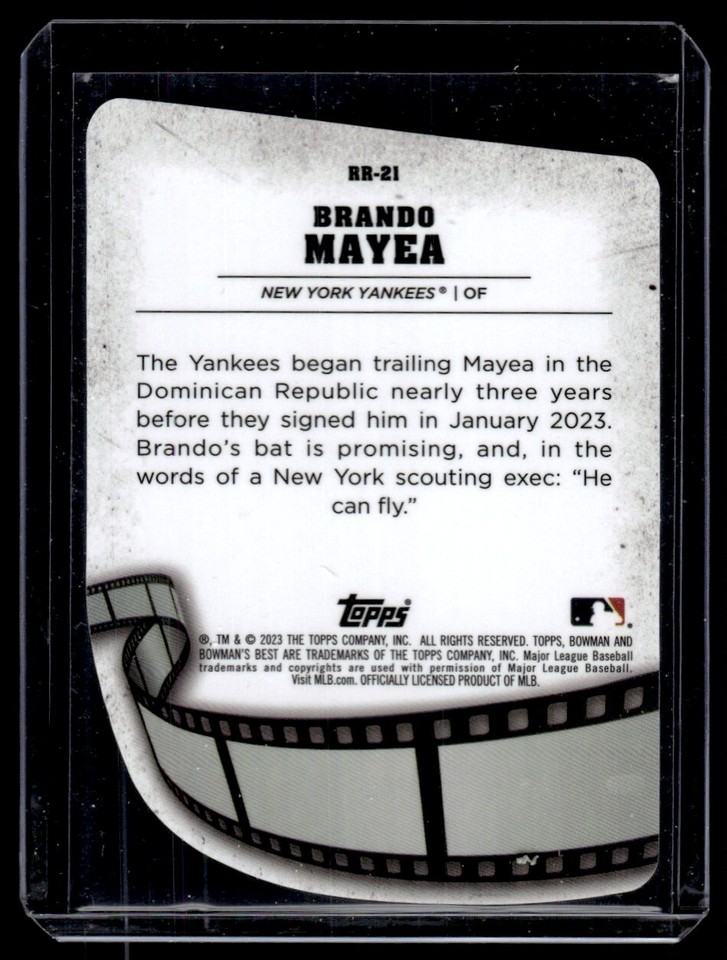 2023 Bowmans Best Reel to Reel Mini Diamond Refractor Brando Mayea New ...