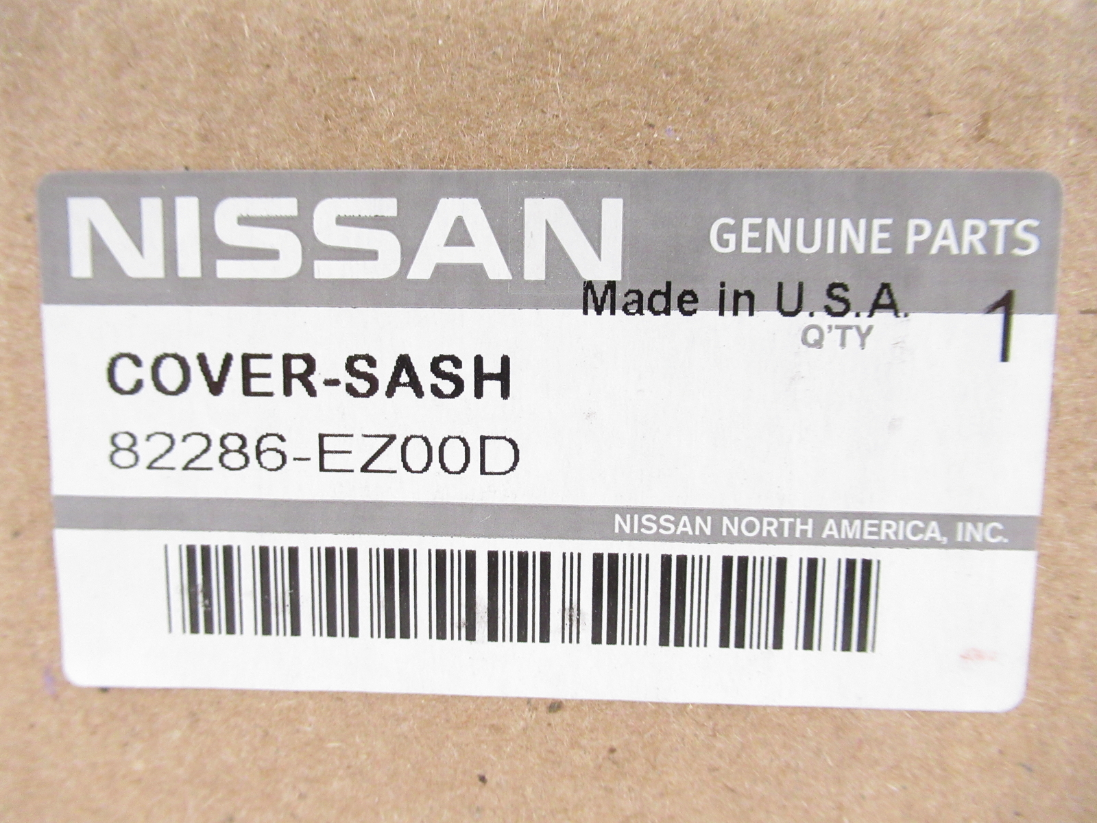 Genuine OEM Nissan 82286-EZ00D Passenger Rear Window Trim Applique 2017 ...