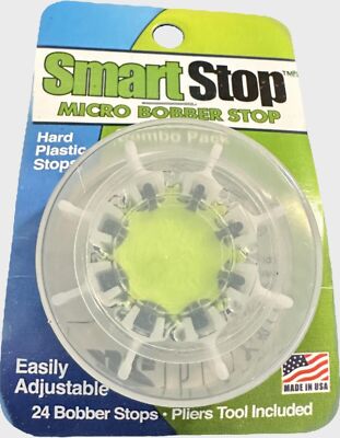 Clearly Outdoors Smart Stop Micro Bobber Stops holder Includes 24 Stops ...