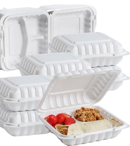 Restaurant White 3 Compartment Food Container 150 Count, Take Out To Go ...