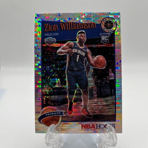 2019 NBA Hoops Premium Stock Box Set Pulsar Zion Williamson #296 Rookie ...