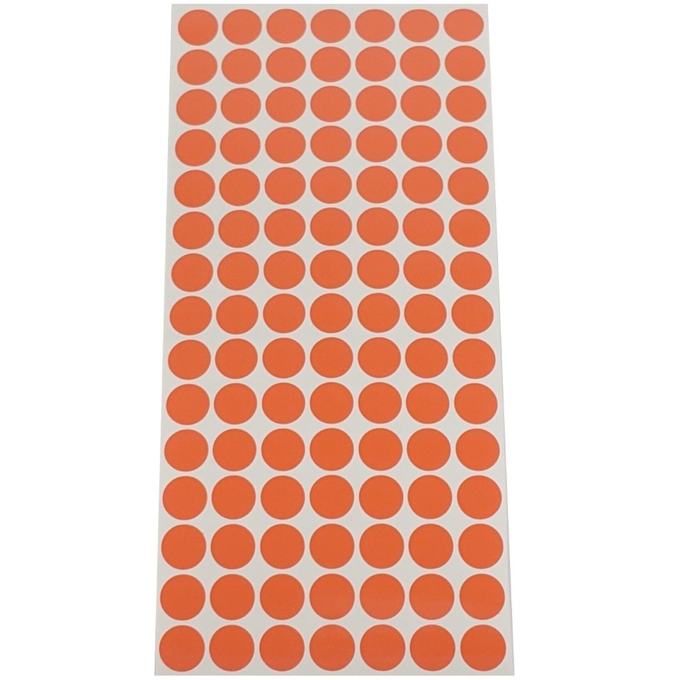 Color Coding Dot Labels 1/2 inch Round Stickers 105 dots Indoor/Outdoor ...
