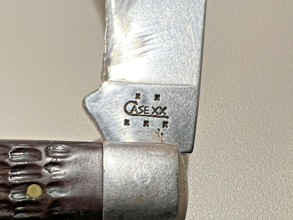 CASE XX USA 61011 SS 5 X Dot Jigged Brown Hawkbill Pocket Knife | eBay