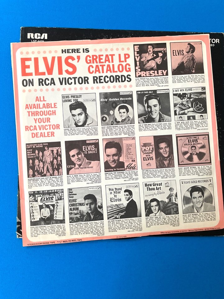 Elvis Presly Elvis Back In Menphis LSP-4429 (XPRS-2470) RCA Victor ...