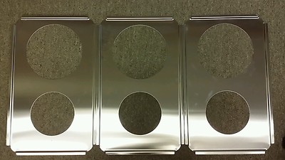 3 Brand New Stainless Steel Insert Adapter Plates for Steam Table or ...