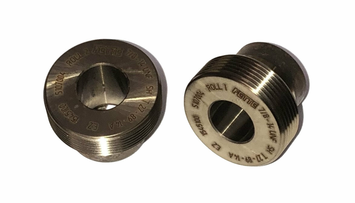 NEW LMT FETTE 7/8"-14 UNF THREAD ROLL SET FOR T27 TANGENTIAL HEAD EDP ...