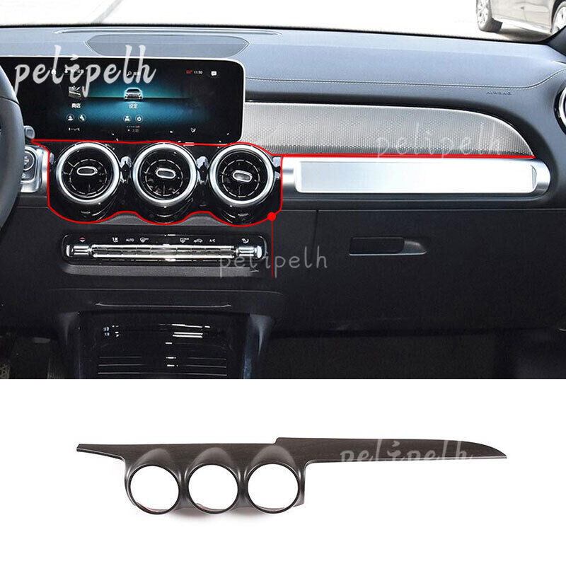 For Benz GLB W247 2020-2021 2023 Wood Grain Middle Console Dashboard ...