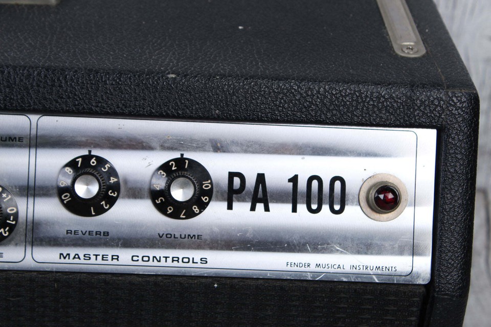 Fender Vintage PA-100 Pro Audio Powered Mixer PA System Guitar Head | eBay