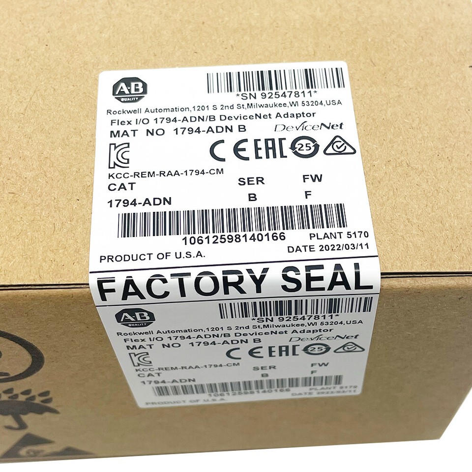 New Factory Sealed Allen-Bradley 1794-ADN Flex DeviceNet Adapter AB ...