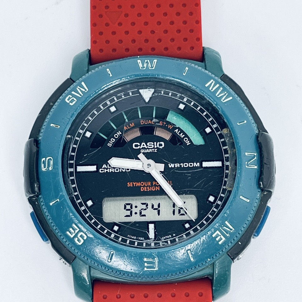 CASIO Overland Seymour Powell Design AW-900 Retro Vintage Digital Watch ...