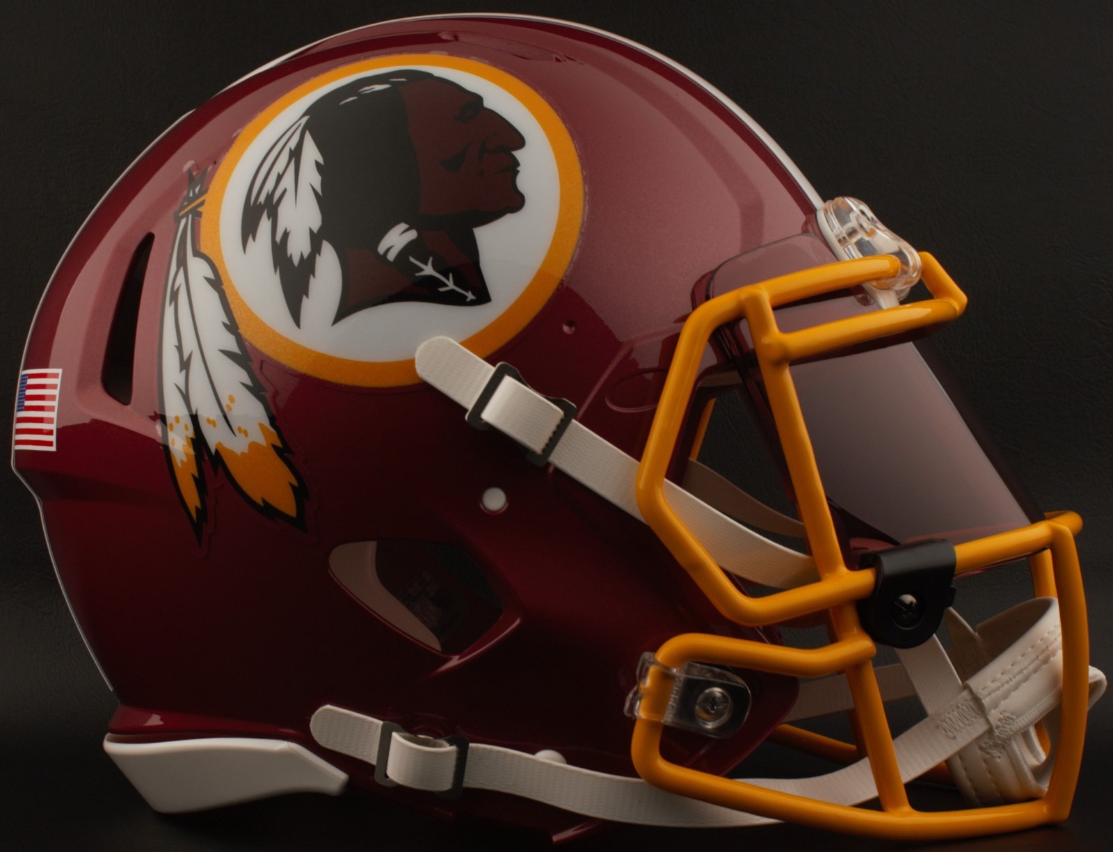 WASHINGTON REDSKINS NFL Football Helmet with COLORED Visor / Eye Shield ...