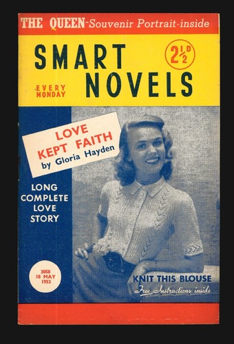 Smart Novels Magazine 1953-1956 Back Issues Stories,Knitting ...