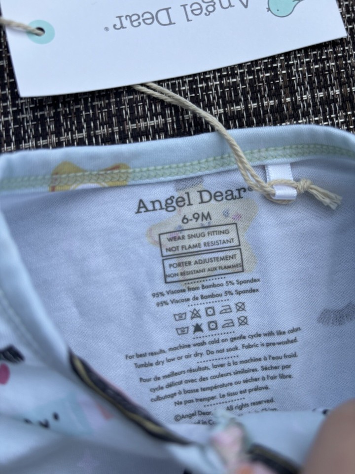 NWT Angel Dear Dress Up Make Up Zip Bamboo Footie 6-9 Months | eBay