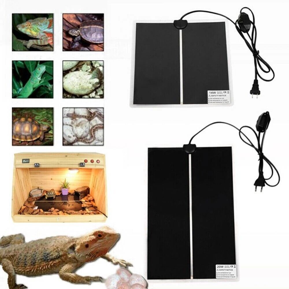 Pet Reptile Heater Under Tank Heating Pad Aquarium Warming Heat Lizard ...