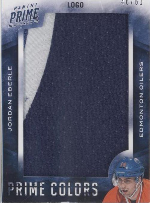 2013-14 Panini Prime - Prime Colors Jordan Eberle #CLG-JE Logo /61 (MEM ...