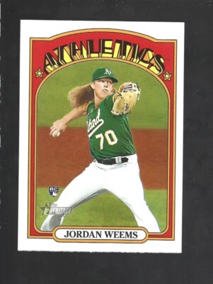2021 Topps Heritage #531 Jordan Weems RC, Washington Nationals | eBay
