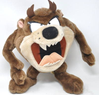 1994 12" Tazmanian Devil Taz Plush Doll Looney Tunes Toy Applause ...