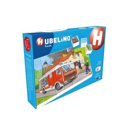Hubelino 410139 Feuerwehr Puzzle-Fire Brigade Insert, Multicoloured ...
