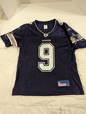 Childs RBK NFL Cowboys Navy Jersey # 9 ROMO Size S | eBay