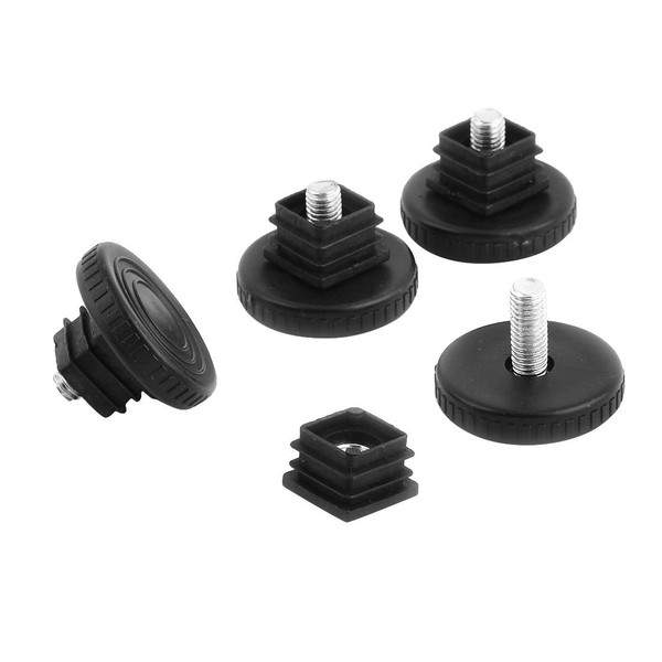 Table Plastic Leveling Feet Square Tube Inserts Plugs Bungs 20 X 20mm 4 ...