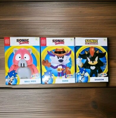 SONIC THE HEDGEHOG BALL HOG, FANG, SHADOW SET 2.5" FIGURES JAKKS ...