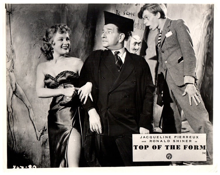 Top of the Form Original Lobby Card Ronald Shiner Busty Jacqueline ...