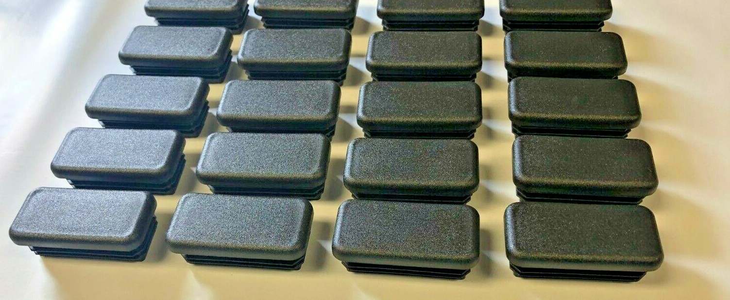 MOCAP End Caps Plugs for 1" x 2" Rectangular Tube Black Wholesale Lot ...