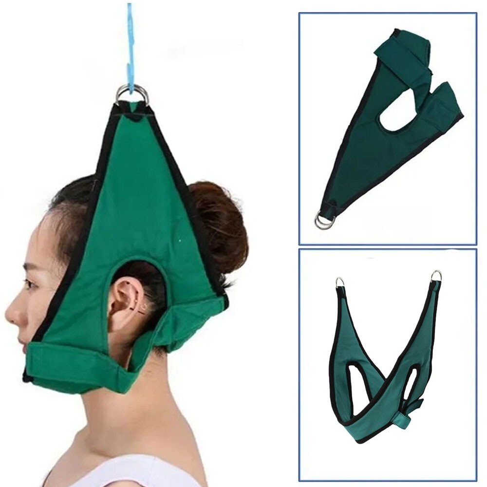 Adjustable Cervical Traction Decompression Device Neck Head Shoulder ...