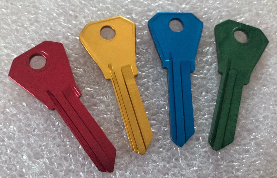 4-pcs WR-3 Anodized Aluminum Curtis Key Blanks USA bin[r3] | eBay