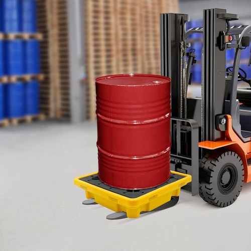 Spill Containment Platform, Spill Containment Pallet, Yellow and Black ...