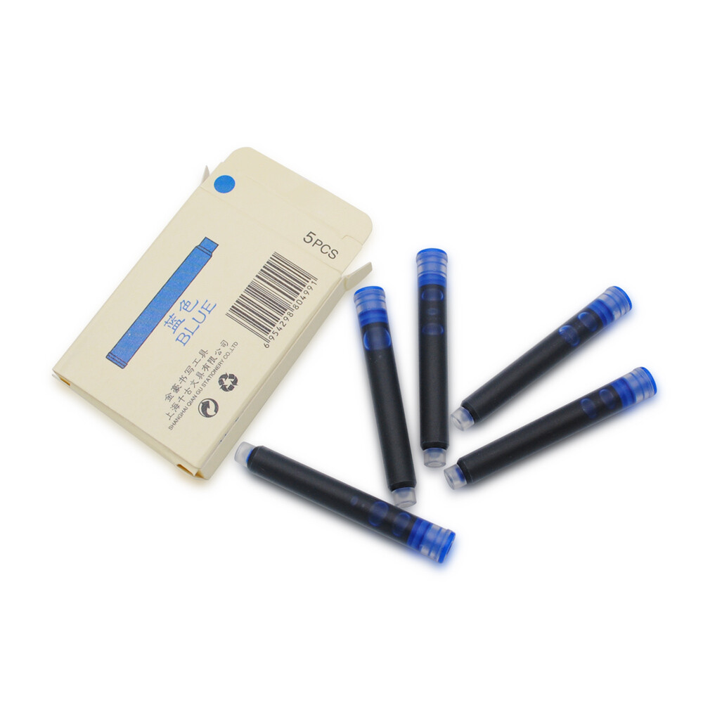 25pcs JINHAO Ink Cartridges Fountain Pen Refills Blue | eBay