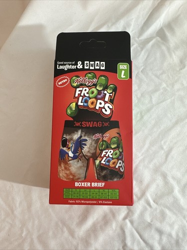 Fruit Loops Cereal SWAG Funny Boxer Briefs in Gift Box, Men's Size ...