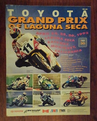 AMA Grand Prix Of Laguna Seca April 24-26, 1992 Motorcycle Racing ...